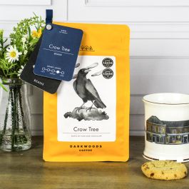 Dark Wood Crow Tree Espresso Coffee Beans 250g | Bakers & Larners of Holt