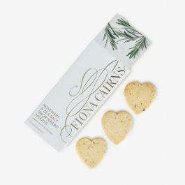 Fiona Cairns Rosemary & Sea Salt Shortbread Hearts | Bakers & Larners ...