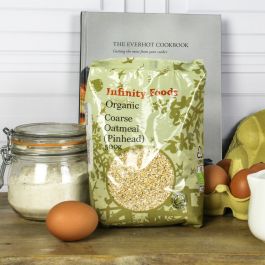 Infinity Foods Organic Coarse Oatmeal (Pinhead) 500g | Bakers & Larners ...
