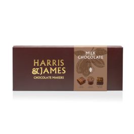 Harris James Milk Chocolate Selection 12 Piece Gift Box 180g Bakers Larners of Holt