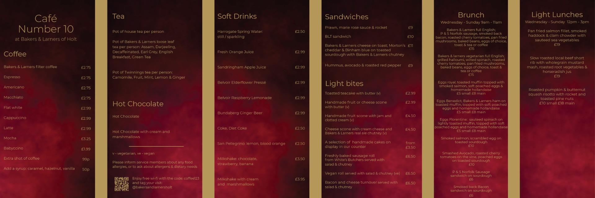 Restaurant | Bakers & Larners of Holt